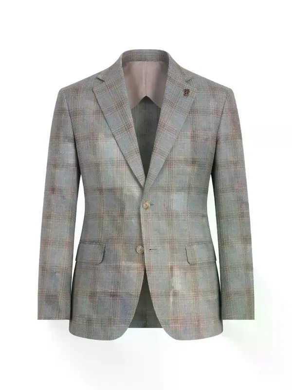 Pal Zileri Check-pattern Blazer - Blue