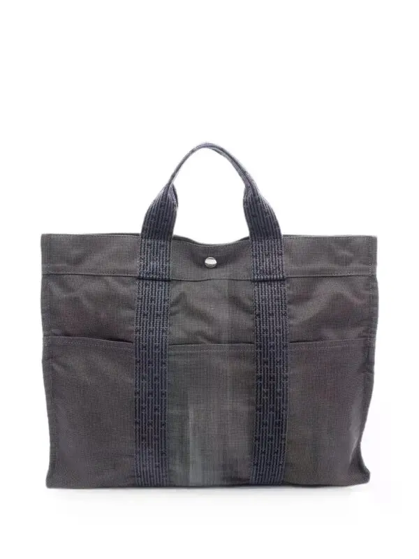 Hermès Herline Canvas Tote Bag - Grey