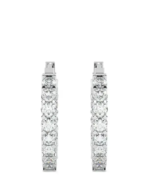 Diamond Essentials Lab-grown Diamond Hoop Earrings