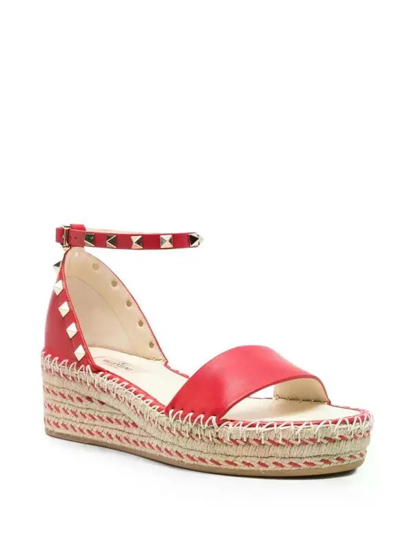 Valentino Garavani Rockstud Espadrilles - Red