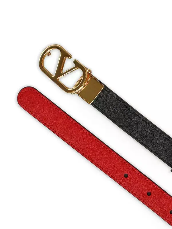 Valentino Garavani Vlogo Signature Reversible Belt - Black