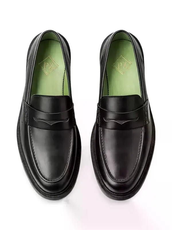 Pal Zileri Leather Penny Loafers