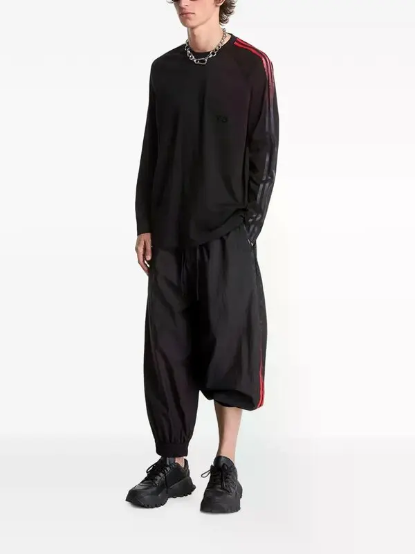 Y3 Long Sleeve T-shirt With Gradient Stripes