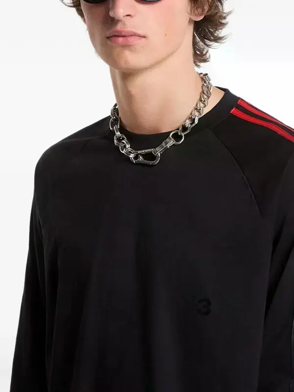 Y3 Long Sleeve T-shirt With Gradient Stripes
