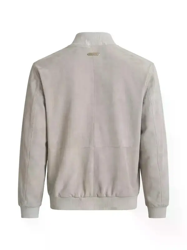TOMBOLINI Suede Zip-up Bomber Jacket
