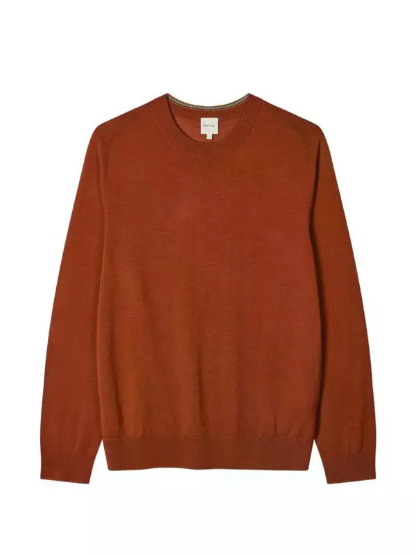 Paul Smith Rust Washable Merino-wool Crew Neck Sweater - Brown