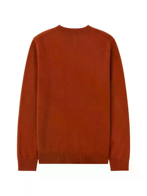 Paul Smith Rust Washable Merino-wool Crew Neck Sweater - Brown
