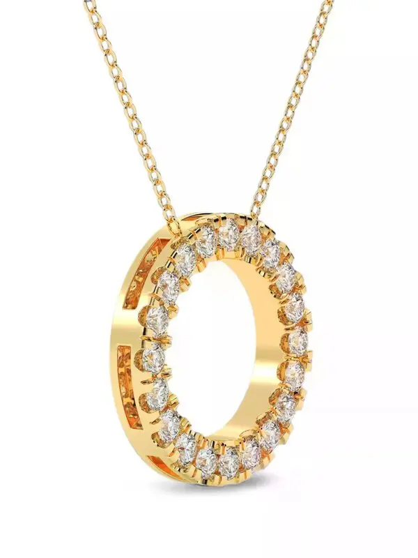 DIAMOND ESSENTIALS Lab-grown Diamond Circle Necklace