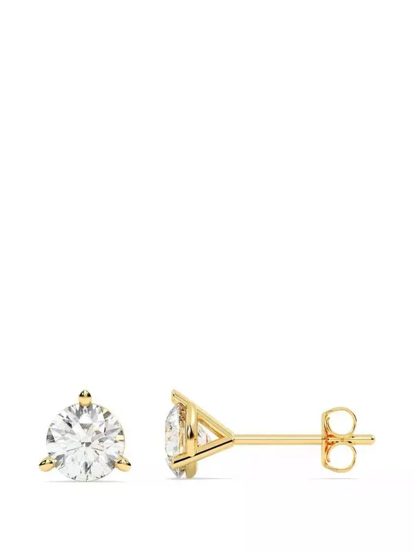 DIAMOND ESSENTIALS Lab-grown Diamond Stud Earrings - Gold