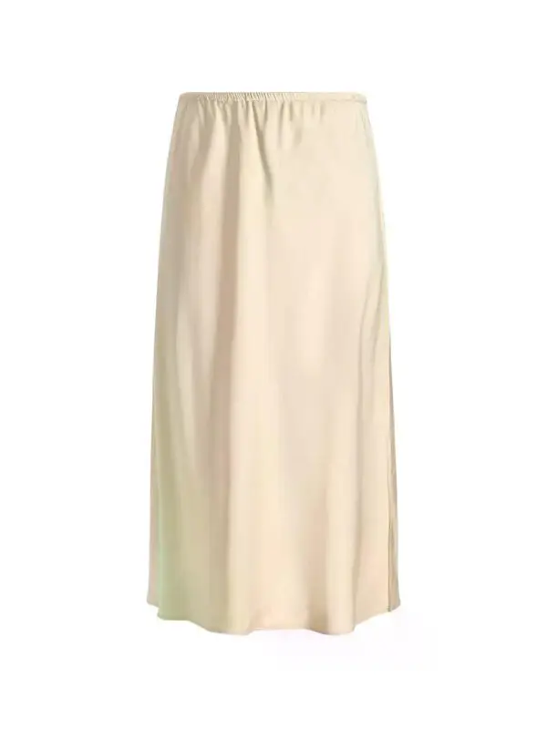 Vince Elasticated Waistband Slip Midi Skirt - Neutrals