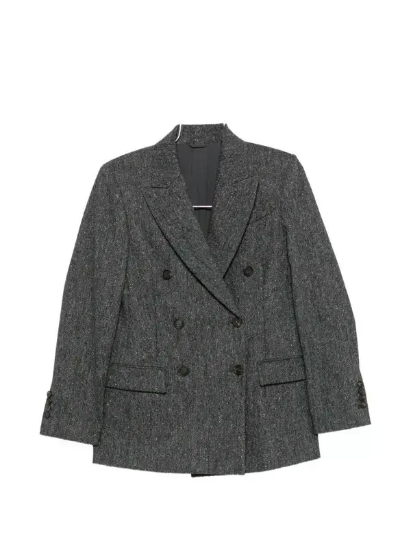 Brunello Cucinelli Double-breasted Blazer - Grey