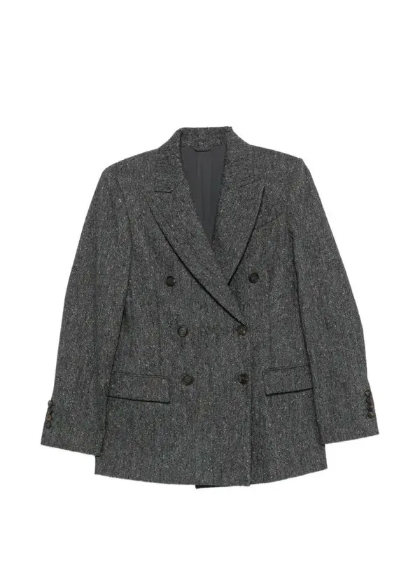 Brunello Cucinelli Double-breasted Blazer - Grey