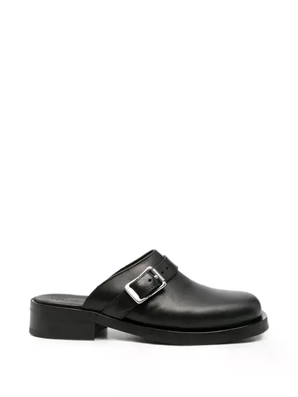 Our Legacy Camion Buckle-strap Mules - Black