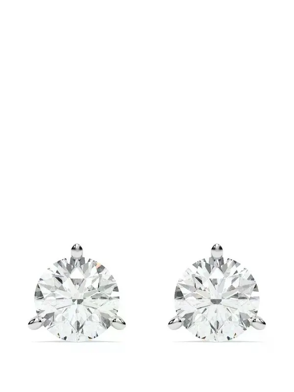 DIAMOND ESSENTIALS Diamond Stud Earrings - Silver