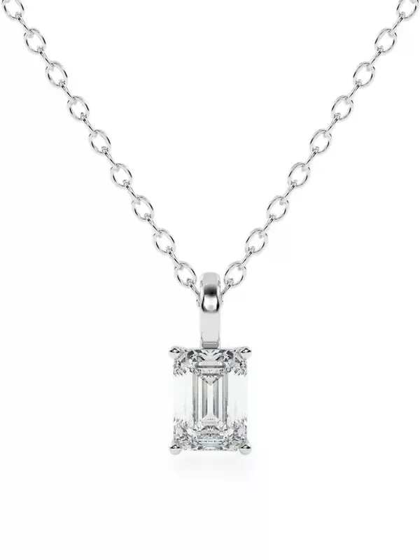 DIAMOND ESSENTIALS Lab-grown Emerald-cut Diamond Necklace