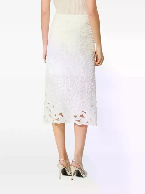Isabel Marant Étoile Ryesha Embroidered Ramie Skirt - Neutrals