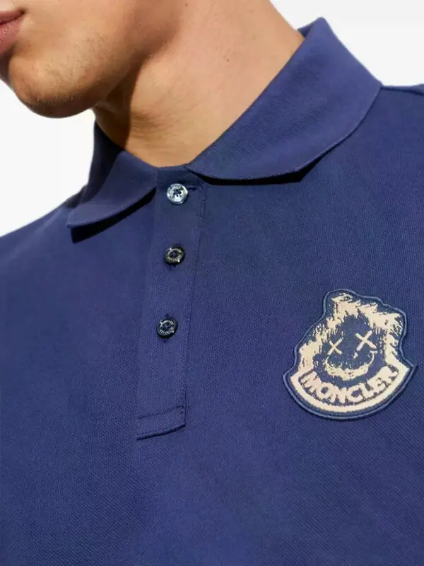 Moncler Logo-patch Polo Shirt
