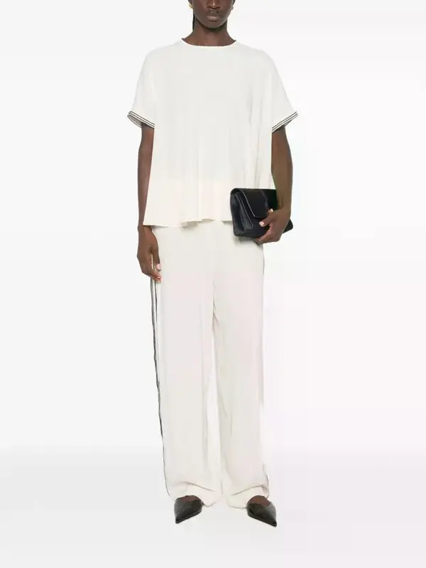 Fabiana Filippi Side-stripe Track Pants - Neutrals