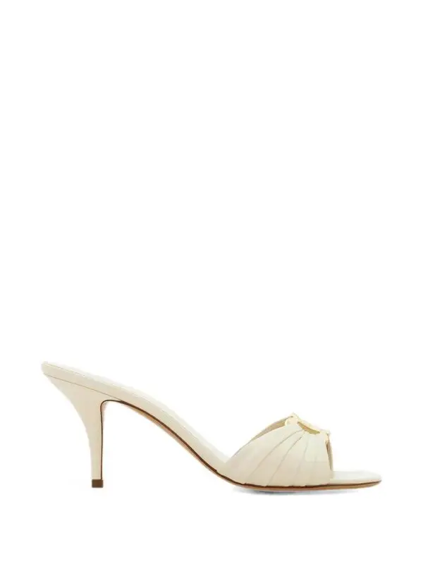 FERRAGAMO Gancini Ornament Mule - Neutrals