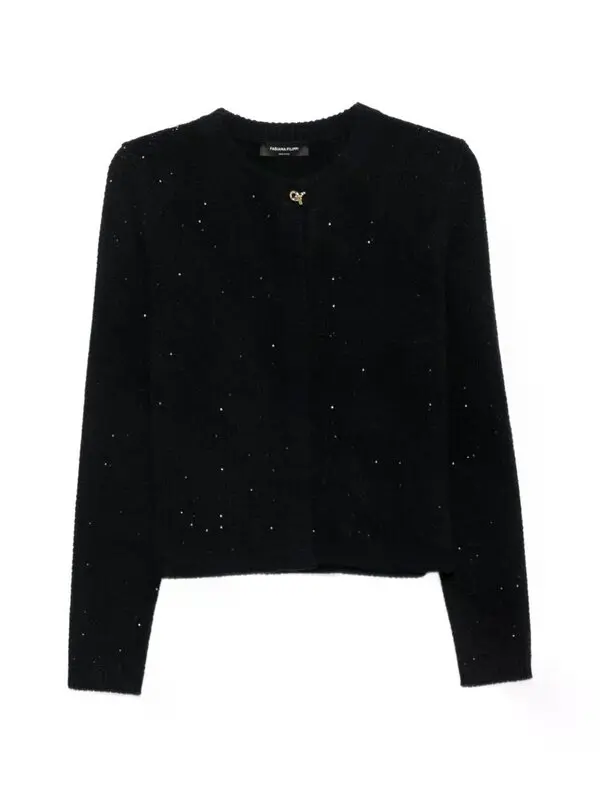 Fabiana Filippi Sequin-embellished Cardigan - Blue