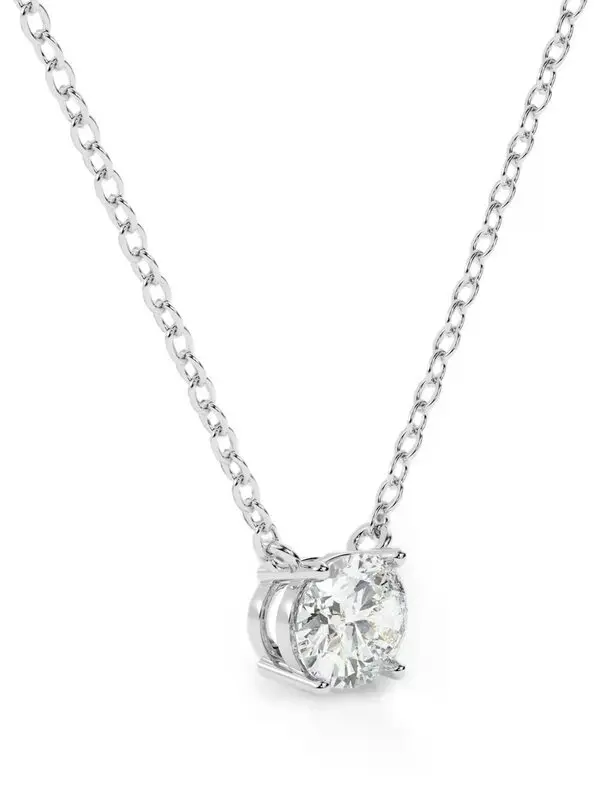 Diamond Essentials Oval-cut Diamond Necklace In White Gold