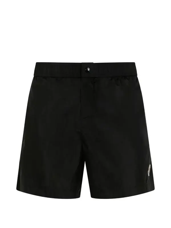 Moncler Logo-patch Side-stripe Swim Shorts