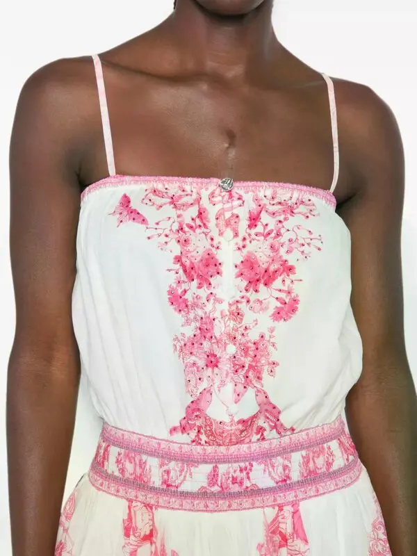 Camilla Floral-print Tiered Mini Dress