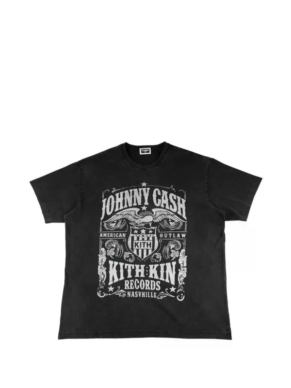 Kith X Johnny Cash Outlaw Records T-shirt - Black