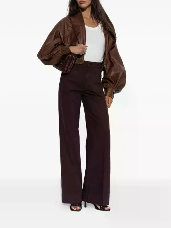 Victoria Beckham Alina Wide-leg Jeans - Red