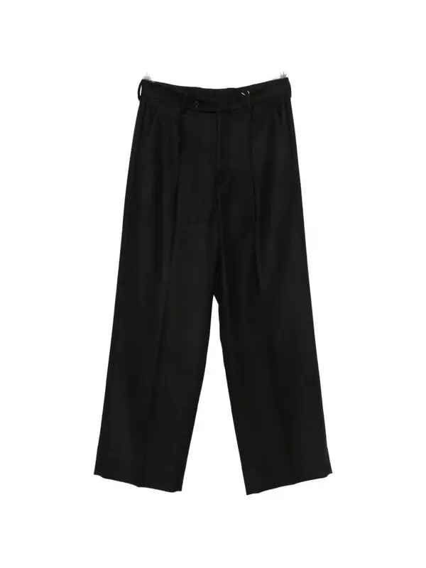 MAISON MARGIELA Pleated-design Trousers - Black