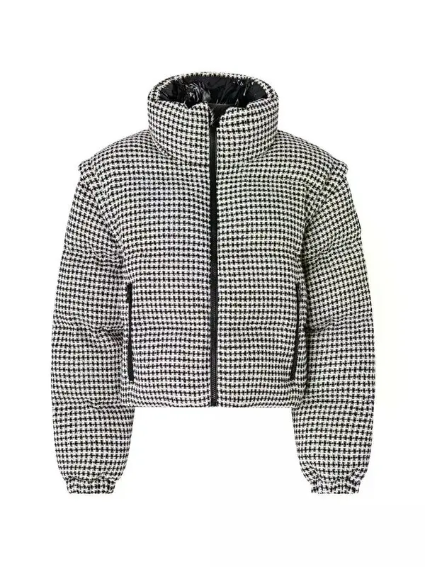 Pinko Houndstooth Padded Jacket - Black