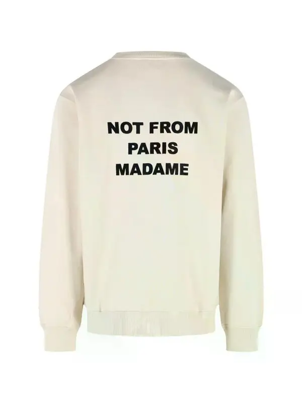 Drole De Monsieur Not From Paris Madame" Slogan Sweatshirt