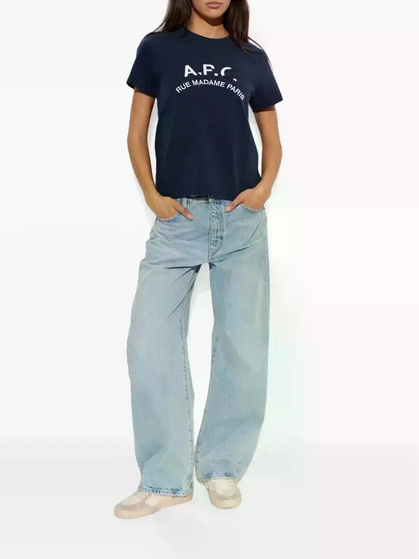 A.p.c. Logo-embroidered T-shirt