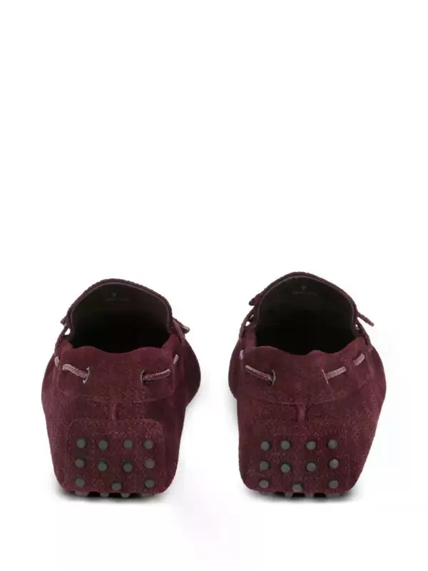 TOD'S Bow-detail Suede Driver Shoes