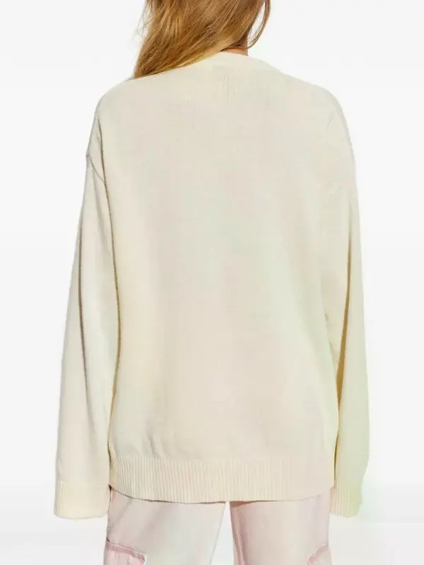 GANNI Strawberry-intarsia Knitted Sweater
