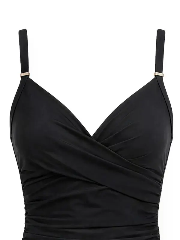 Dkny Twist-front Ruched Swimsuit