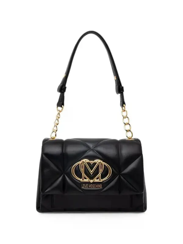 Moschino Logo-plaque Quilted Shoulder Bag