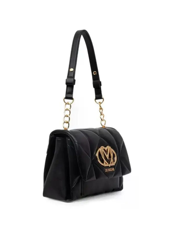 Moschino Logo-plaque Quilted Shoulder Bag