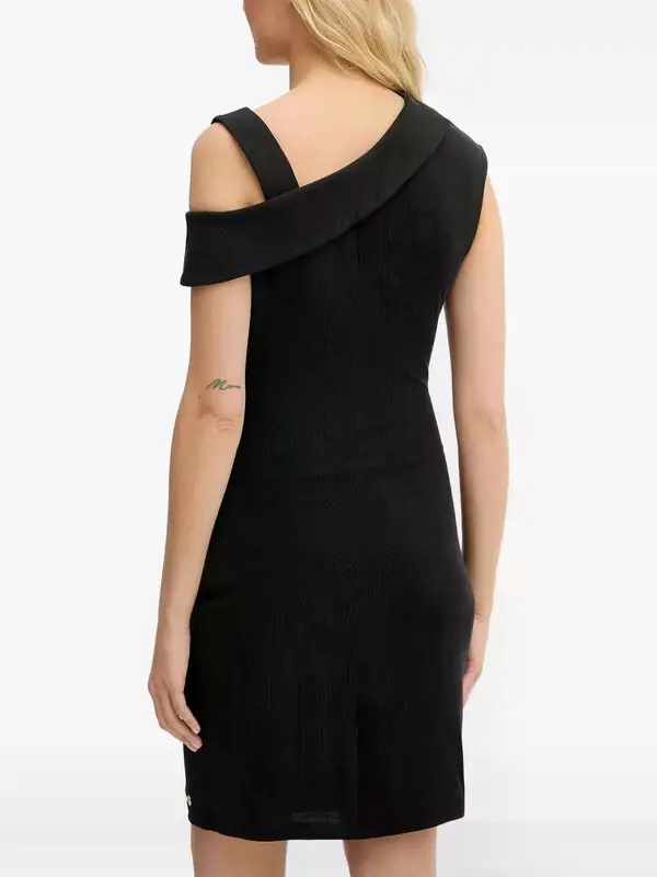 Guess Off-shoulder Ribbed Mini Dress
