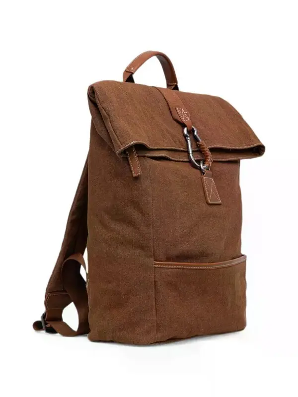 BENETTON Carabiner-fastening Backpack - Brown
