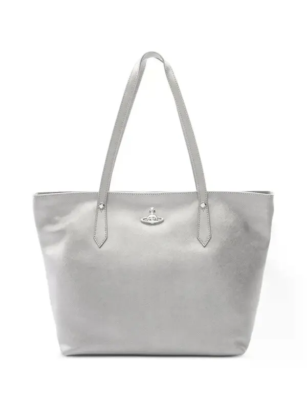 VIVIENNE WESTWOOD Orb Plaque Shoulder Bag - Grey