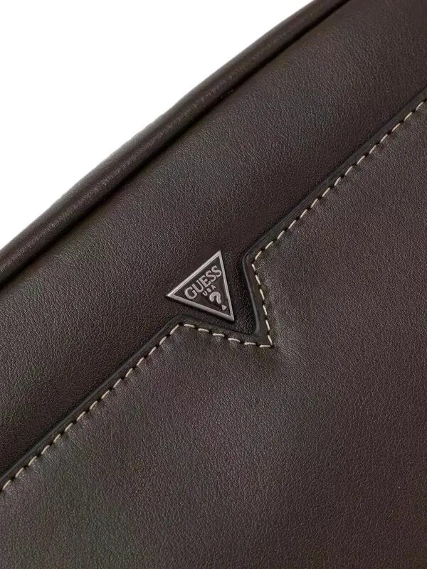 Guess Logo-plaque Top-zip Messenger Bag