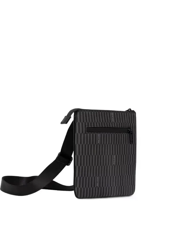 Armani Exchange Geometric-print Logo-pattern Belt Bag
