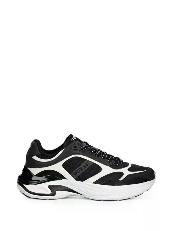 Guess Squan Panelled Lace-up Sneakers - Black