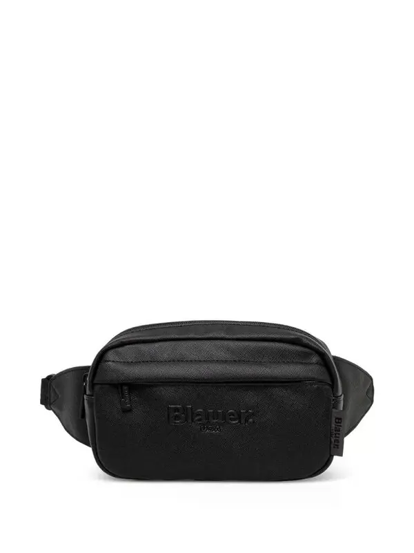 BLAUER. Logo-embossed Belt Bag - Black