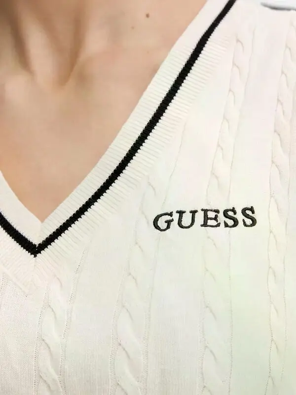 Guess Cable-knit Sleeveless Mini Dress