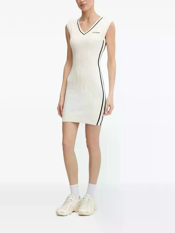 Guess Cable-knit Sleeveless Mini Dress