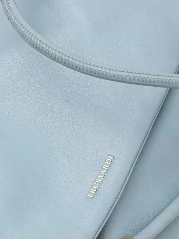 TRUSSARDI Orbita Logo-lettering Leather Tote Bag