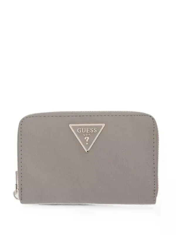 Guess Laurel Logo-plaque Pebbled-effect Wallet - Neutrals
