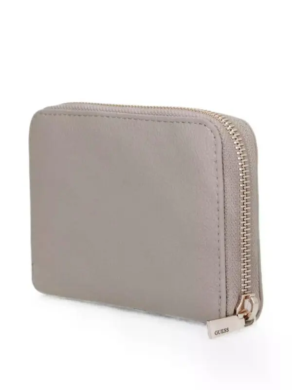 Guess Laurel Logo-plaque Pebbled-effect Wallet
